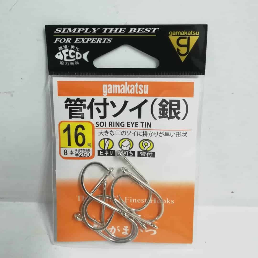 HOOK,GAMAKATSU RING EYE SOI BARI TIN 12260 - SUG