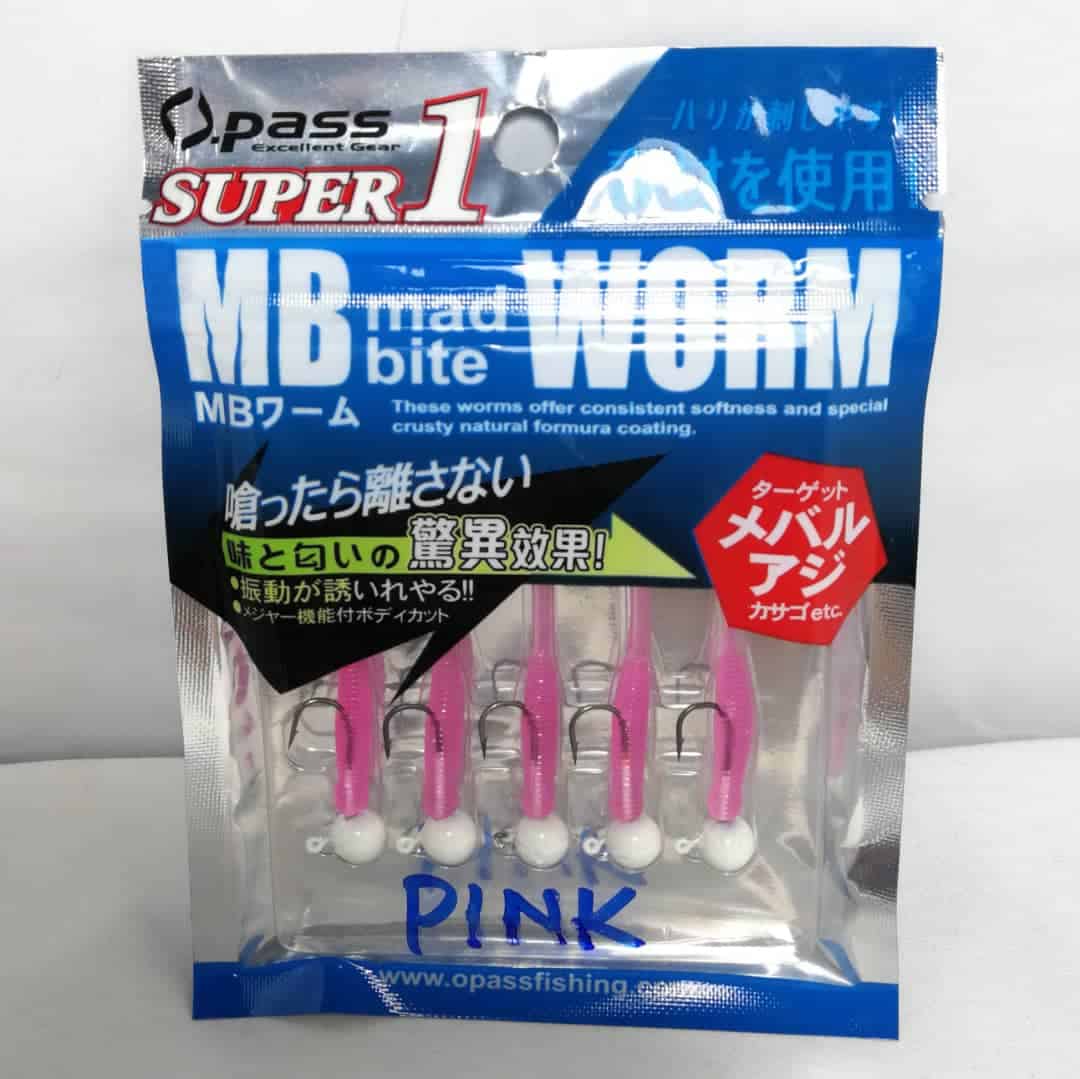 OPASS MAD BITE WORM WITH JIG HEAD 1.5g - SUG