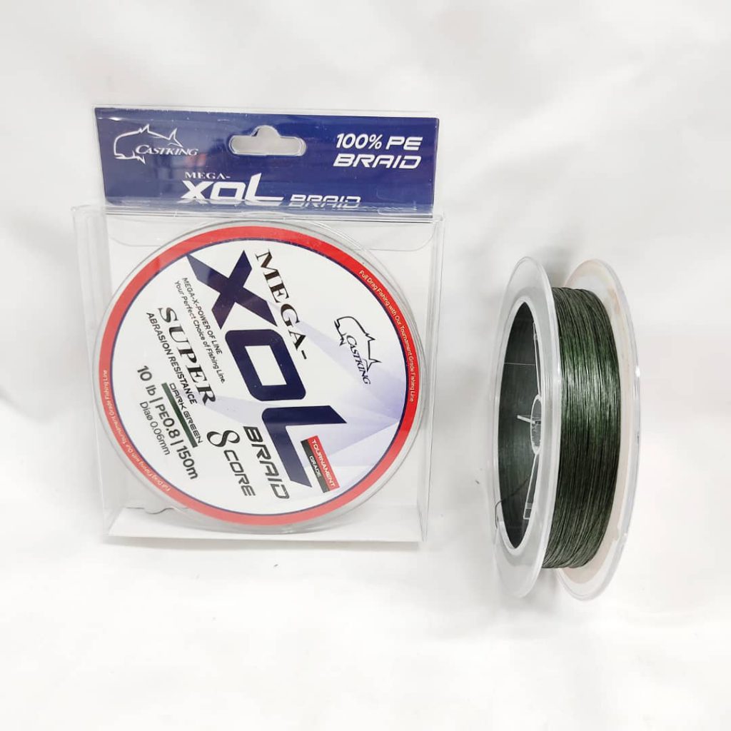 BRAIDED LINE,CASTKING MEGA-XOL PE BRAID (150M) DARK GREEN – SUG