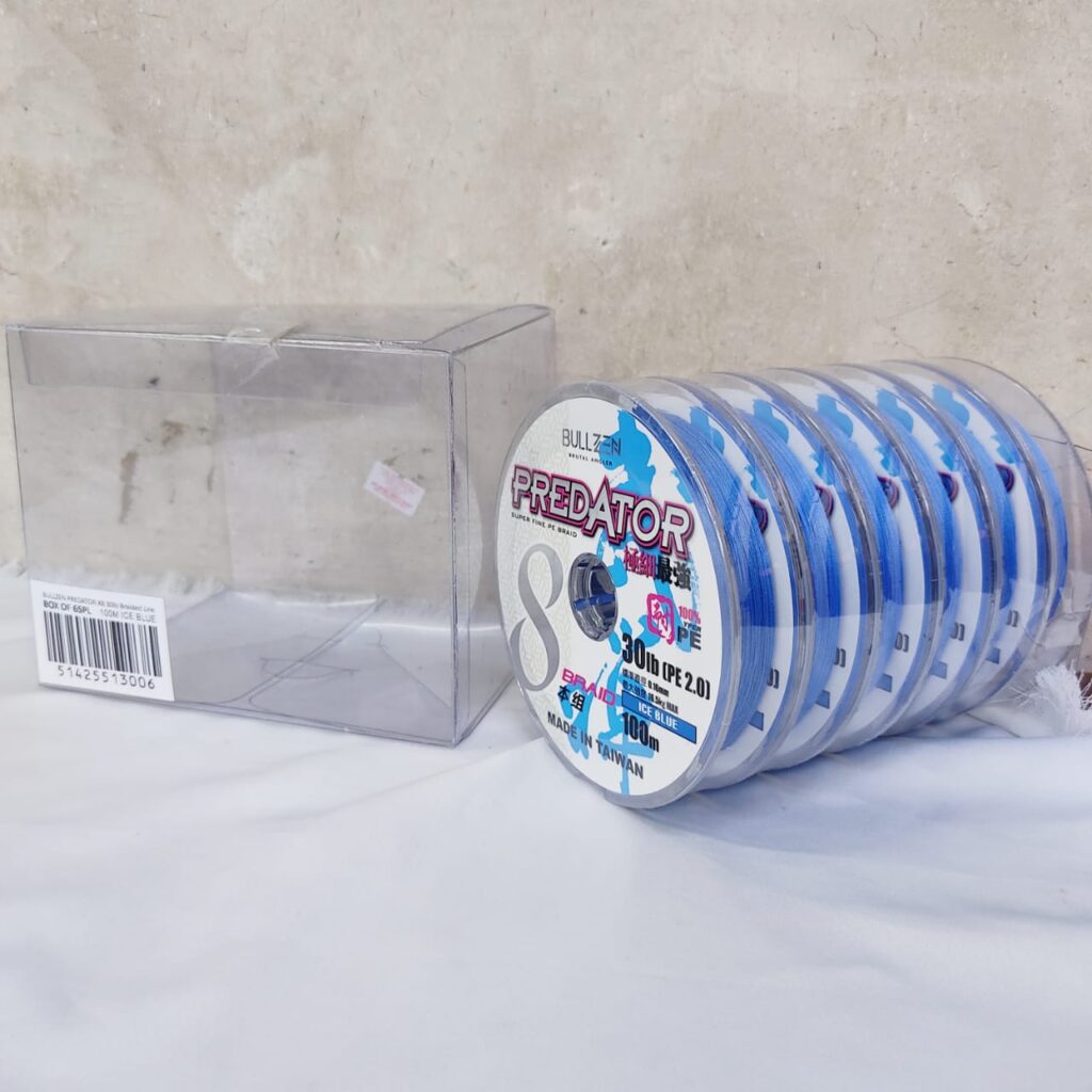 LINE, BULLZEN PREDATOR HYPER PE 8 BRAIDED (100M) ICE BLUE - SUG